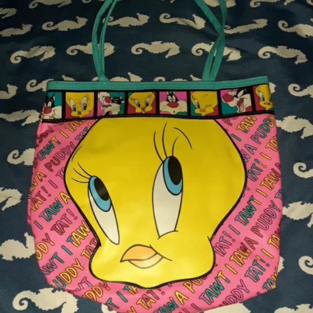 1993 Tweety Bird Looney Tunes Vintage Purse Bag - Gem